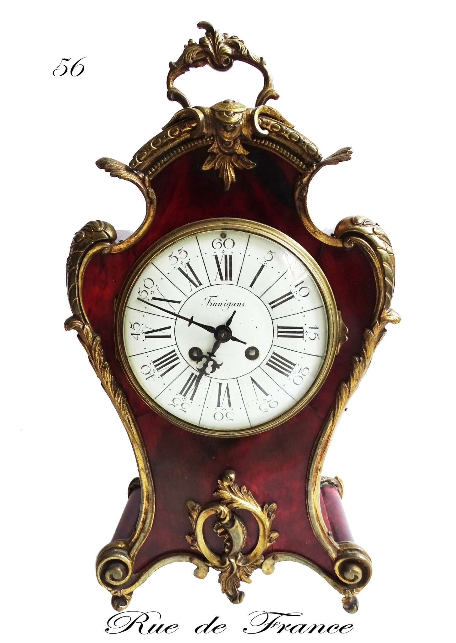 Antique French tower clock face dial - Rue de France