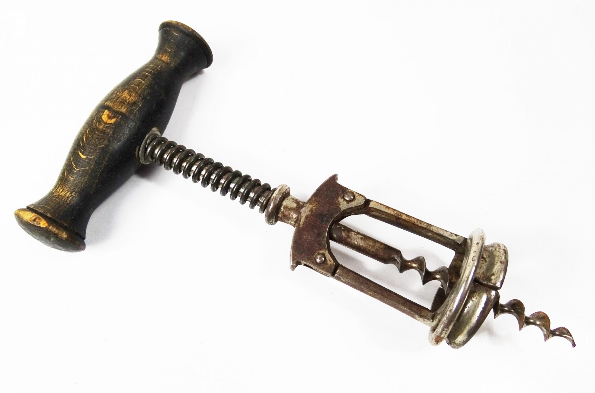 Antique French cork screw wine bottle opener - Rue de France
